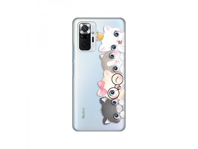 Maskica Silikonska Print Skin za Xiaomi Redmi Note 10 Pro/10 Pro Max Cats