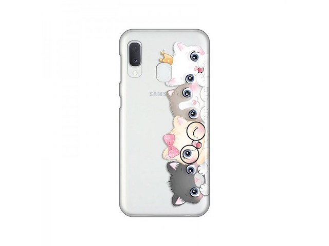 Maskica Silikonska Print Skin za Samsung A202F Galaxy A20e Cats