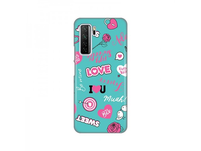 Maskica Silikonska Print za Huawei P40 Lite Love