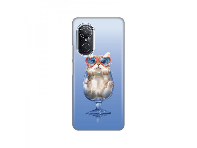 Maskica Silikonska Print za Huawei Nova 9 SE/Honor 50 SE Funny Cat