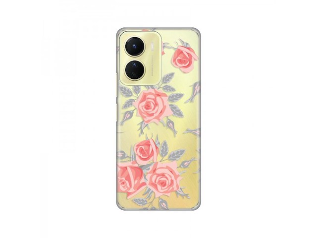 Maskica Silikonska Print za Vivo Y16 Elegant Roses