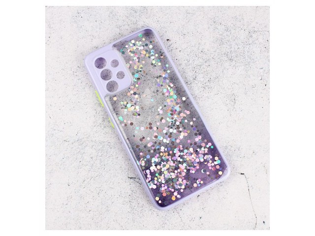 Maskica Frame Glitter za Samsung A325F Galaxy A32 4G (EU) ljubicasta