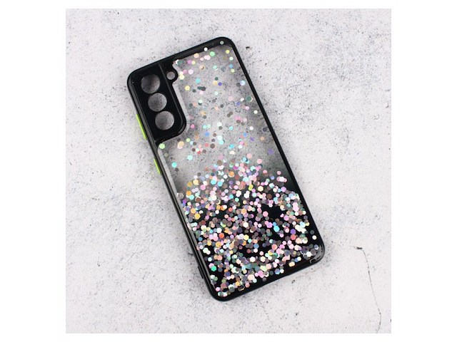 Maskica Frame Glitter za Samsung G991B Galaxy S21 crna