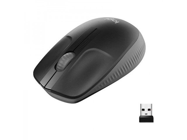 Logitech M190 Full-Size Wireless crni miš