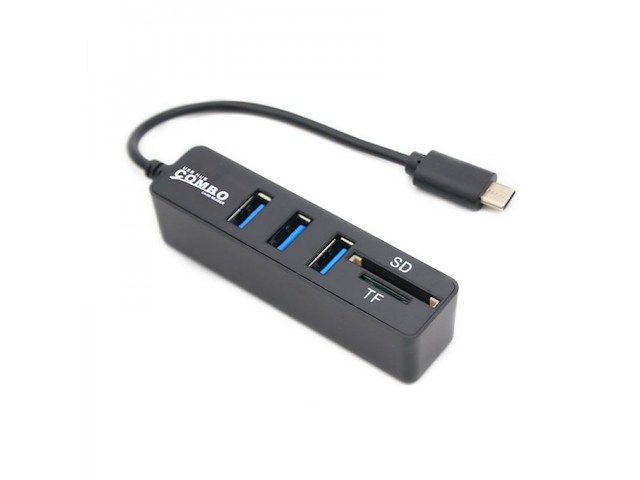 USB 3.1 HUB 4 porta JWD-U30 crni