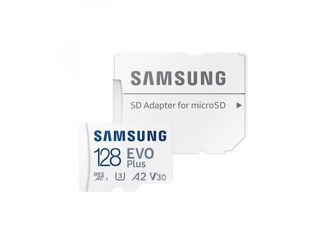 Samsung EVO PLUS MicroSDXC 128GB class 10 + SD Adapter MB-MC128KA