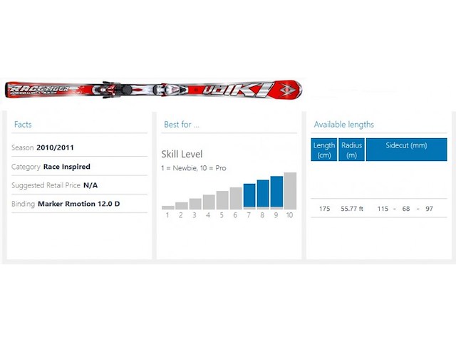 Volkl Racetiger GS Speedwall 175 cm