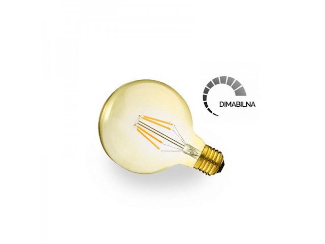 LED SIJALICA FILAMENT DIM G95 4W E27 2700K 400lm AMBER