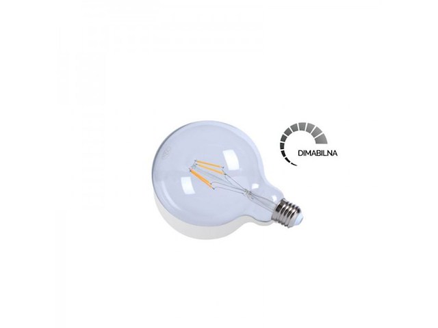 LED SIJALICA FILAMENT DIM G95 4W E27 2700K 400lm