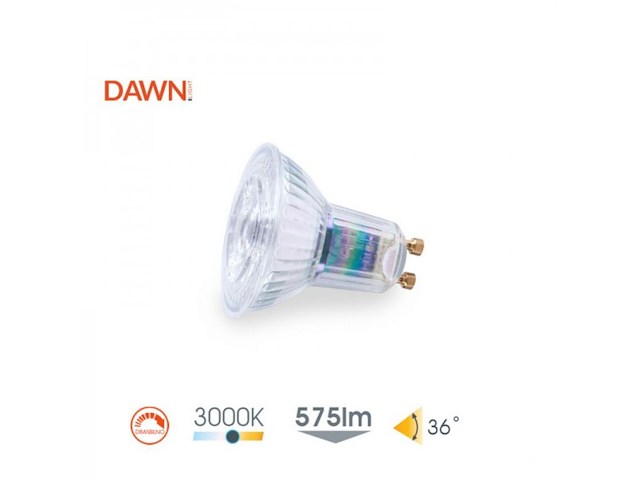 DAWN LED SIJALICA GU10 DIM. 8.3W 3000K PAR16 80 575lm 36° IP20