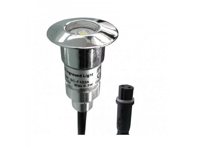 LED SVETILJKA SC-F102A PODNA 0,6W (4000-4500K) IP65 NIKL