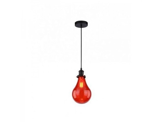 VESTA 266 VISILICA CHIC-PRETO/VM 1*E27 red glass