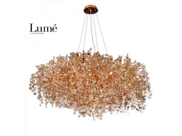 LUNA 202 LUSTER 18*G9 BRONZA (fi-120,h-70 cm)