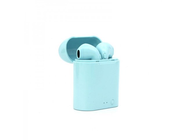 Bluetooth slusalice Airpods i7 mini svetlo plava HQ