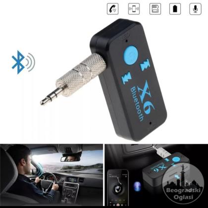 X6 Adapter Bluetooth Prijemnik Auto Car Aux Kit