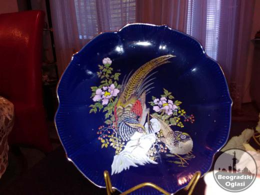 Mitsuko Japan - Tanjir od kobalta ručno oslikan! Prečnik 25cm!