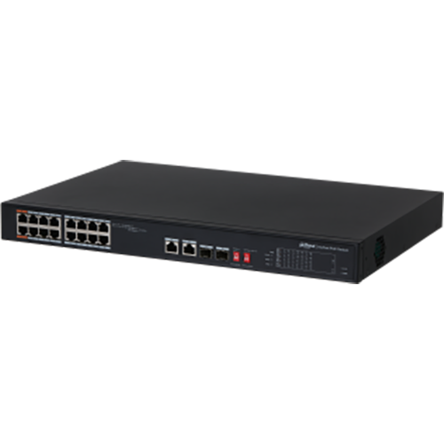 Dahua 16-Port 10/100Mbps PoE Switch | PFS3218-16ET-135