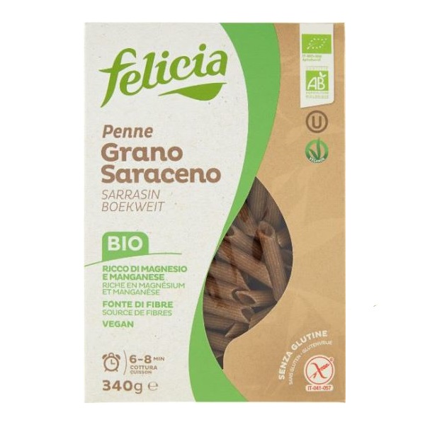 Testenina od heljde organic bez glutena Felicia Pene 340g