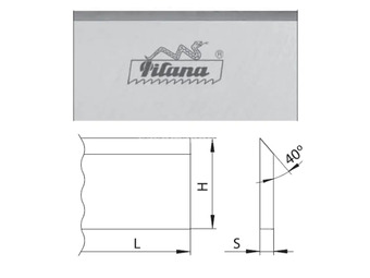 Nož za abrihter 510x35x3mm HSS Pilana