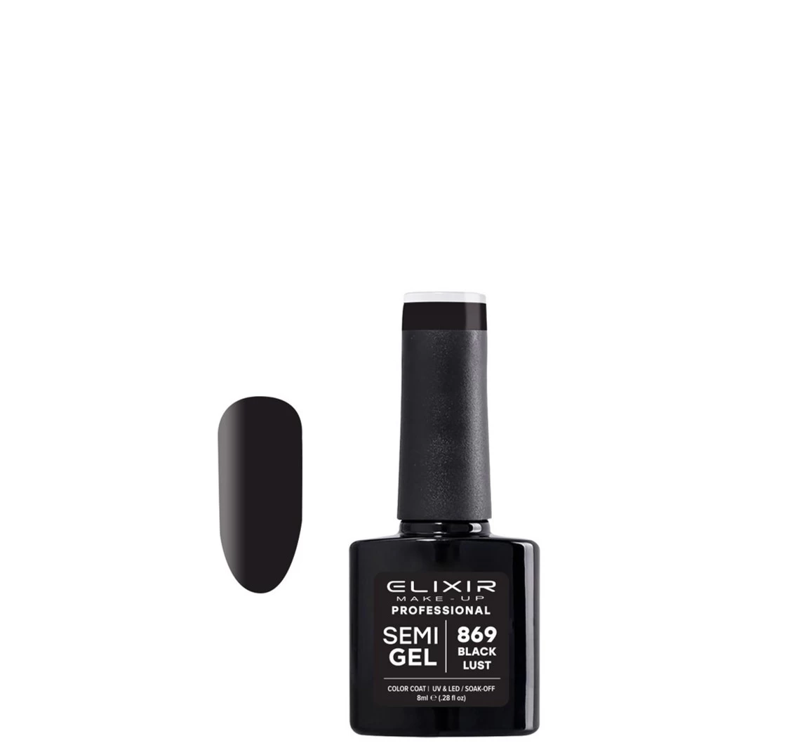 ELIXIR SEMI GEL LAK U BOJI 8ML 869 BLACK