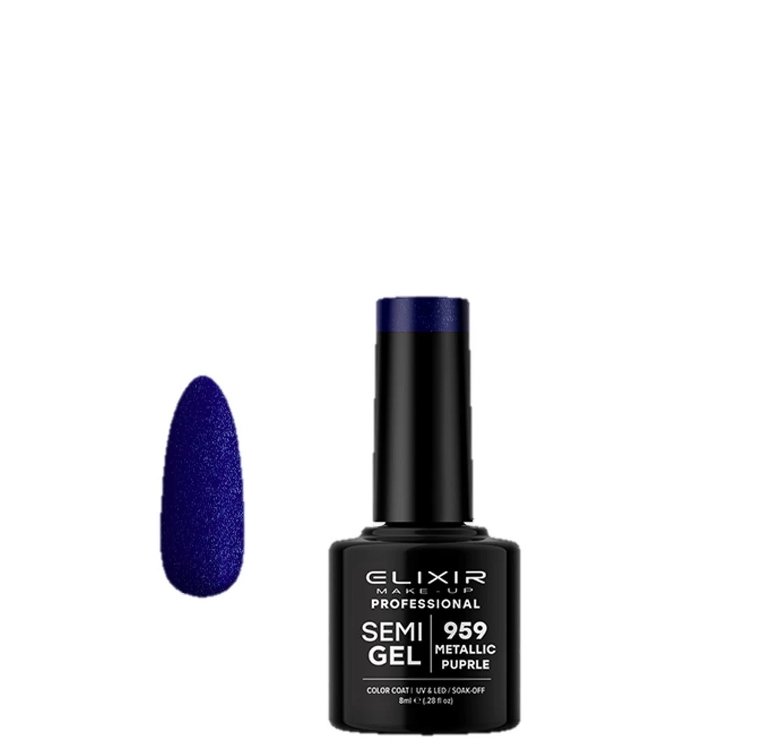 ELIXIR SEMI GEL LAK U BOJI 8ML 959 METALLIC PURPLE