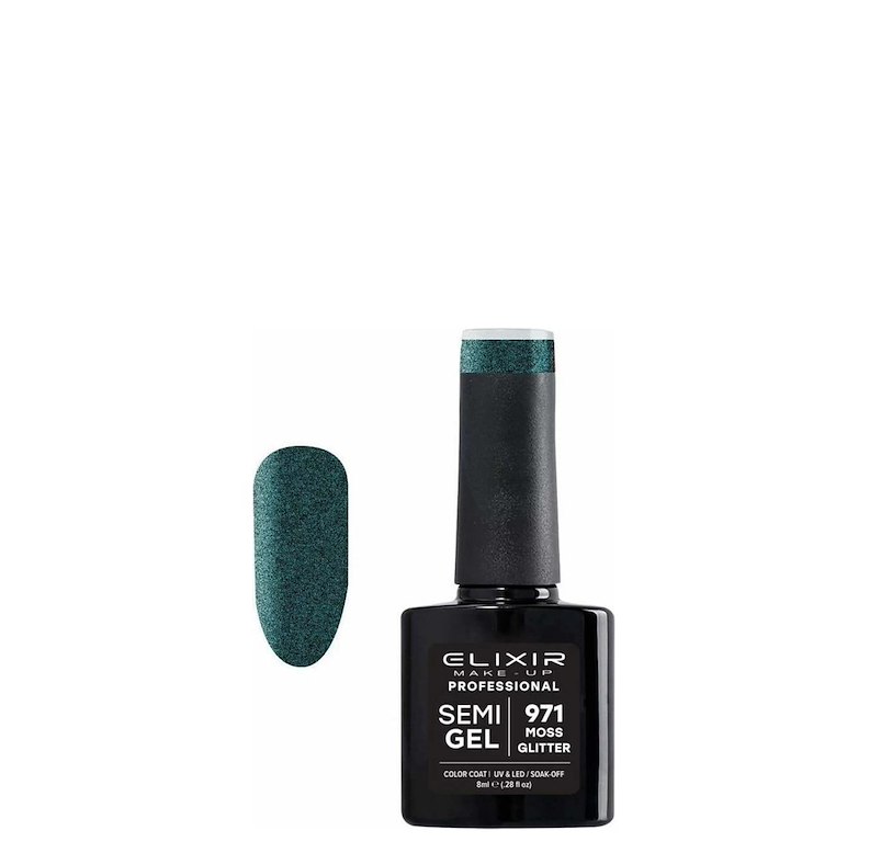 ELIXIR SEMI GEL LAK U BOJI 8ML 971 GLITTER MOSS