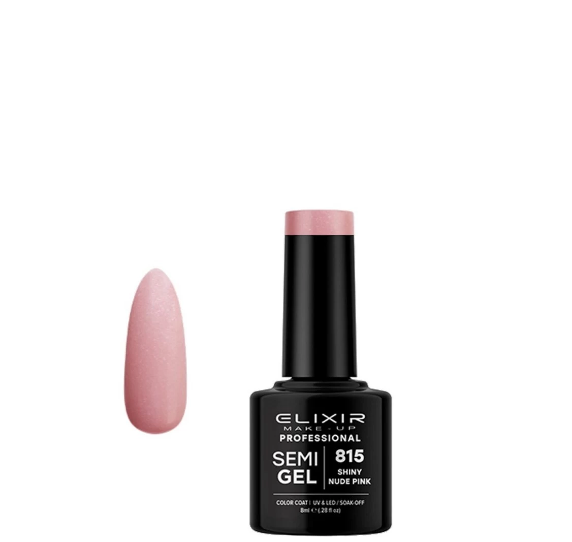 ELIXIR SEMI GEL LAK U BOJI 8ML 815 SHINY NUDE PINK