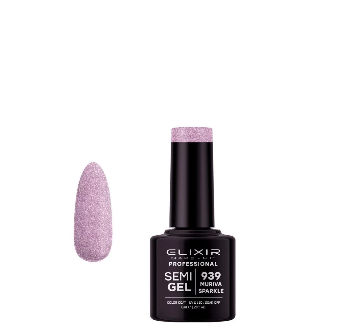 ELIXIR SEMI GEL LAK U BOJI 8ML 939 MURIVA SPARKLE