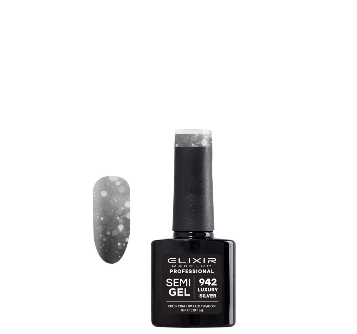 ELIXIR SEMI GEL LAK U BOJI 8ML 942 LUXURY SILVER