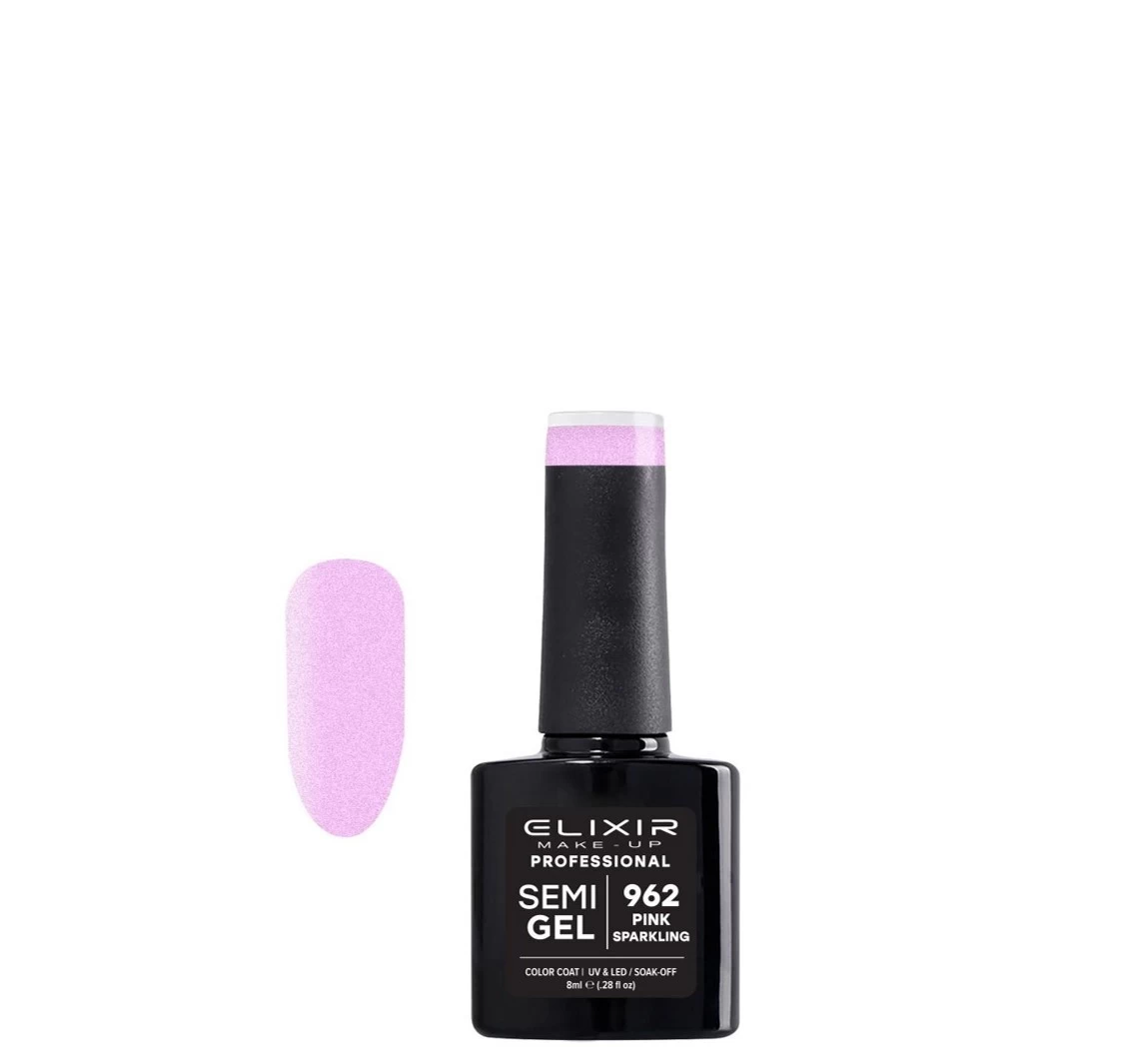 ELIXIR SEMI GEL LAK U BOJI 8ML 962 PINK SPARKLING