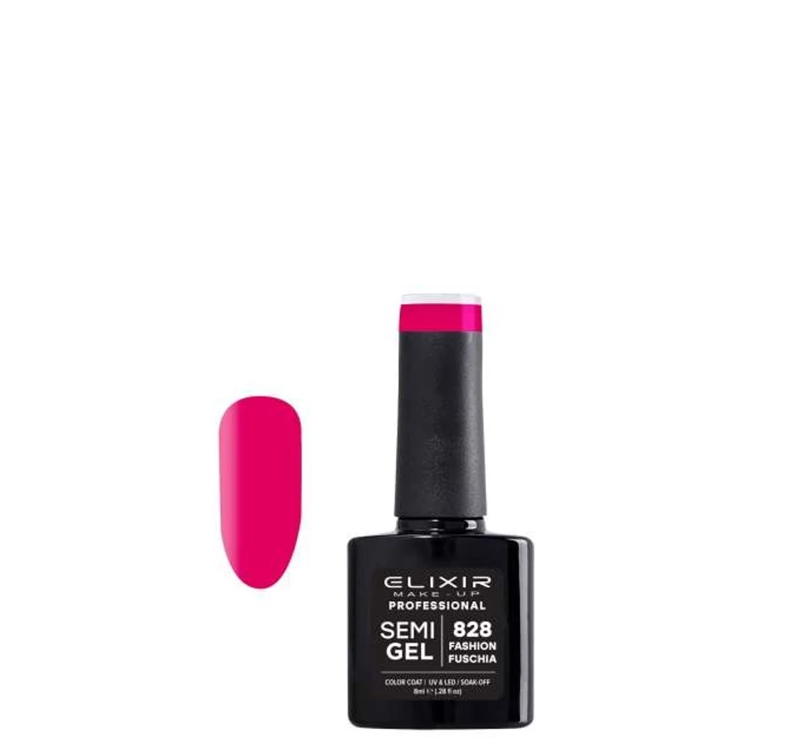 ELIXIR SEMI GEL LAK U BOJI 8ML 828 FASHION FUSCHIA