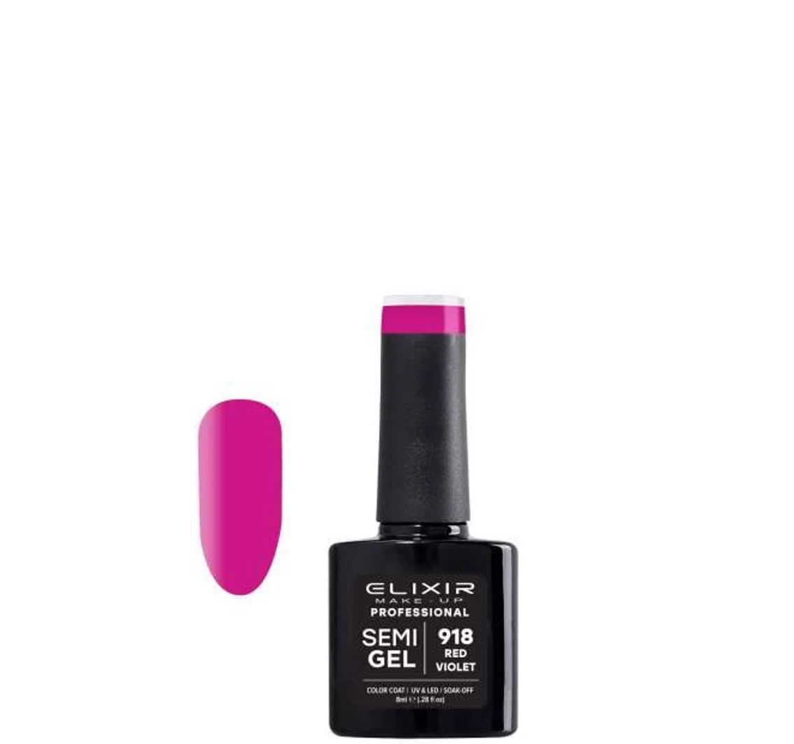 ELIXIR SEMI GEL LAK U BOJI 8ML 918 RED VIOLET