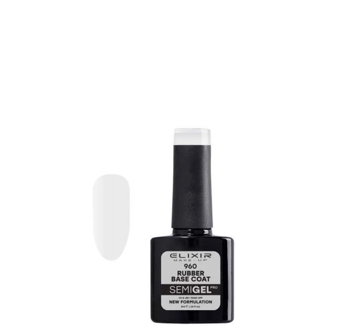 ELIXIR SEMI RUBBER BASE 8ML 960 COAT CLEAR