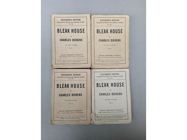 Bleak House - Charles Dickens, I - IV. Komplet, Retko !