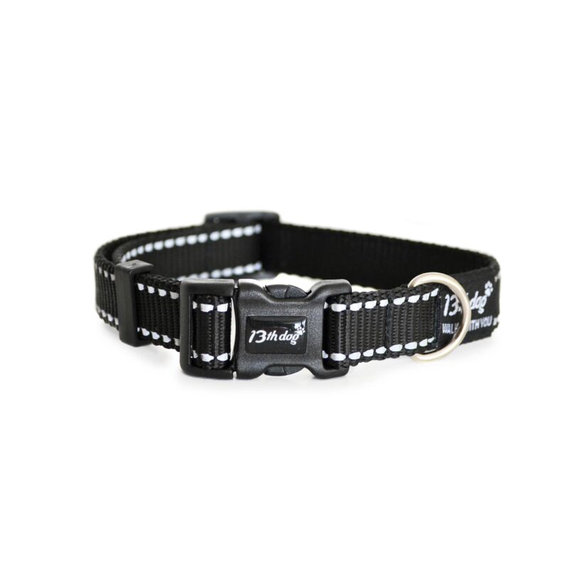 13th Dog Coll21 Reflect Black S ogrlica