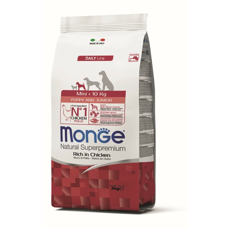 Monge Dog Mini Puppy Junior Piletina 3kg