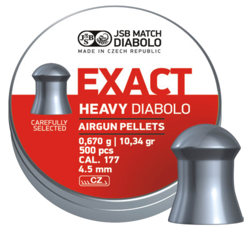 DIJABOLA JSB EXACT HEAVY 4.5MM 1/500