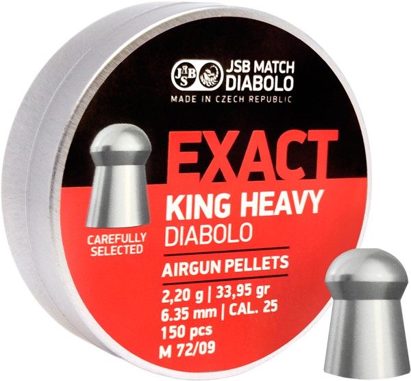 DIJABOLA JSB EXACT KING HEAVY 6.35MM 1/150