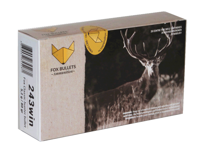 Metak Fox Bullets 243 Win 5,2g