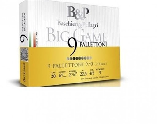 B&P Big Game Pallettoni 20/67 9/0 22.5g 7.4mm