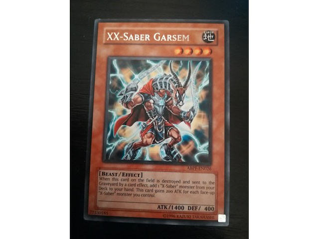 Yu-GI-OH!-  XX-Saber Garsem  (rare)