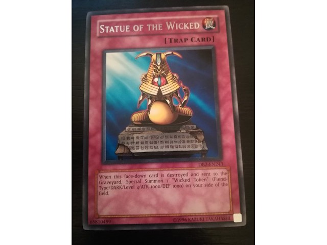 Yu-GI-OH!- Statue of the Wicked (rare)