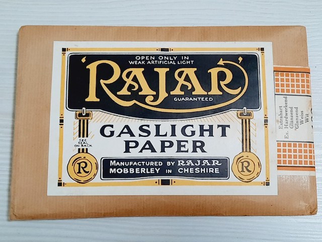 RAJAR GASLIGHT PAPER PAKOVANJE 1911 GODINA