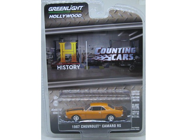 1:64 greenlight chevrolet camaro `67