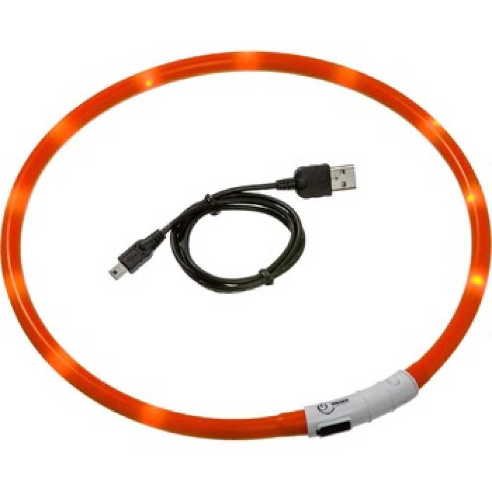Flamingo Collar LED Orange 20-70cm