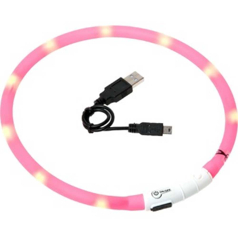 Flamingo Collar LED Pink 20-70cm