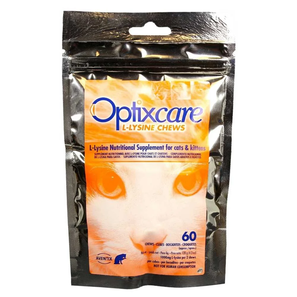 OPTIXCARE L-Lysine Chews 60kom