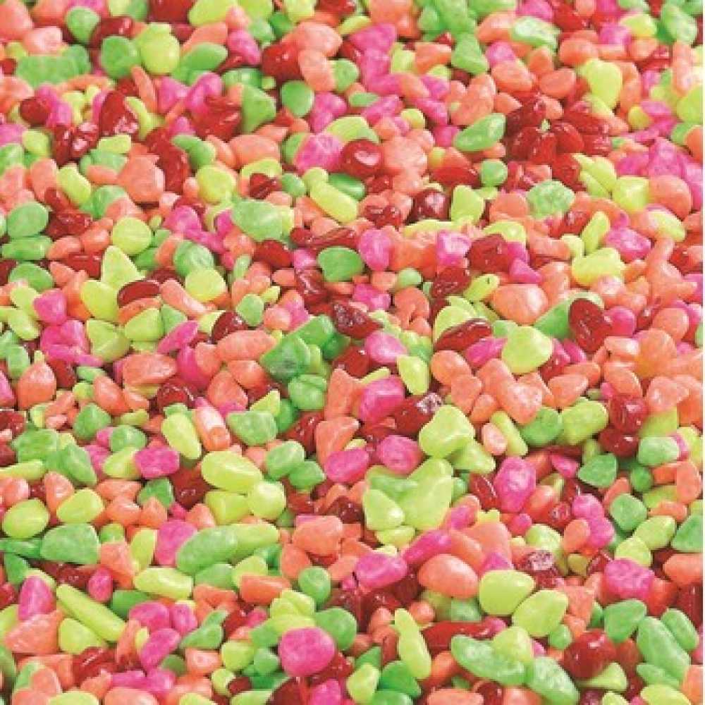 Flamingo Gravel Neon Rainbow Mix 1kg - podloga za akvarijum