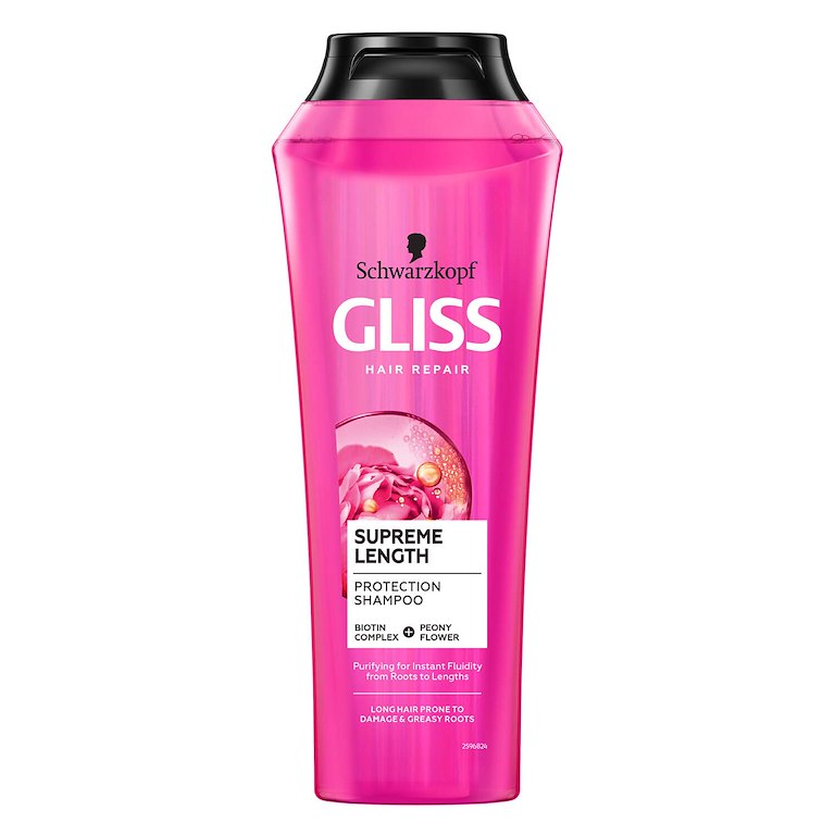 Gliss šampon supreme length 250ml gliss