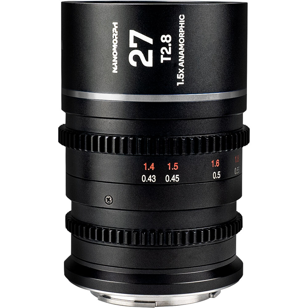 Laowa Nanomorph 27mm T2.8 1.5x S35 Anamorphic (Sony E, Canon RF, Fuji X, m43, ARRI PL & Canon EF) Silver Flare model